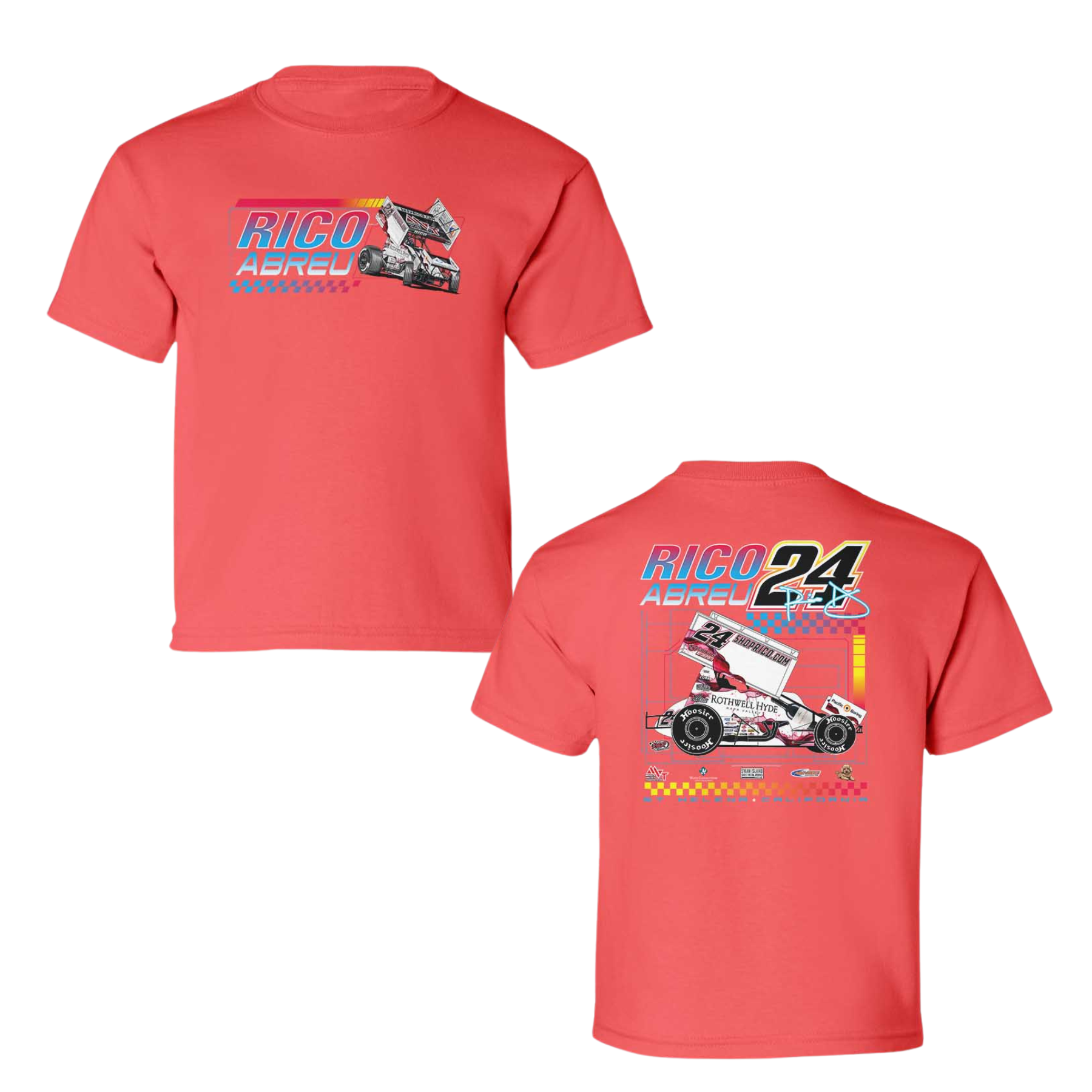 YOUTH Neon Blue Print – Rico Abreu Racing